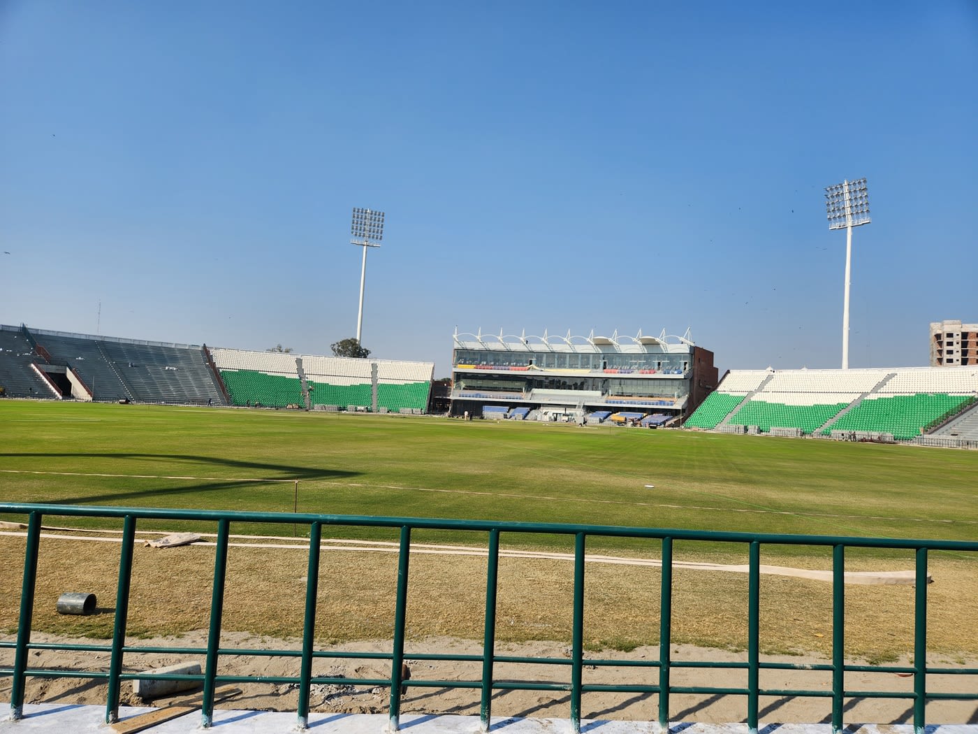 Preparations in full swing at the Gaddafi Stadium ahead of the ...