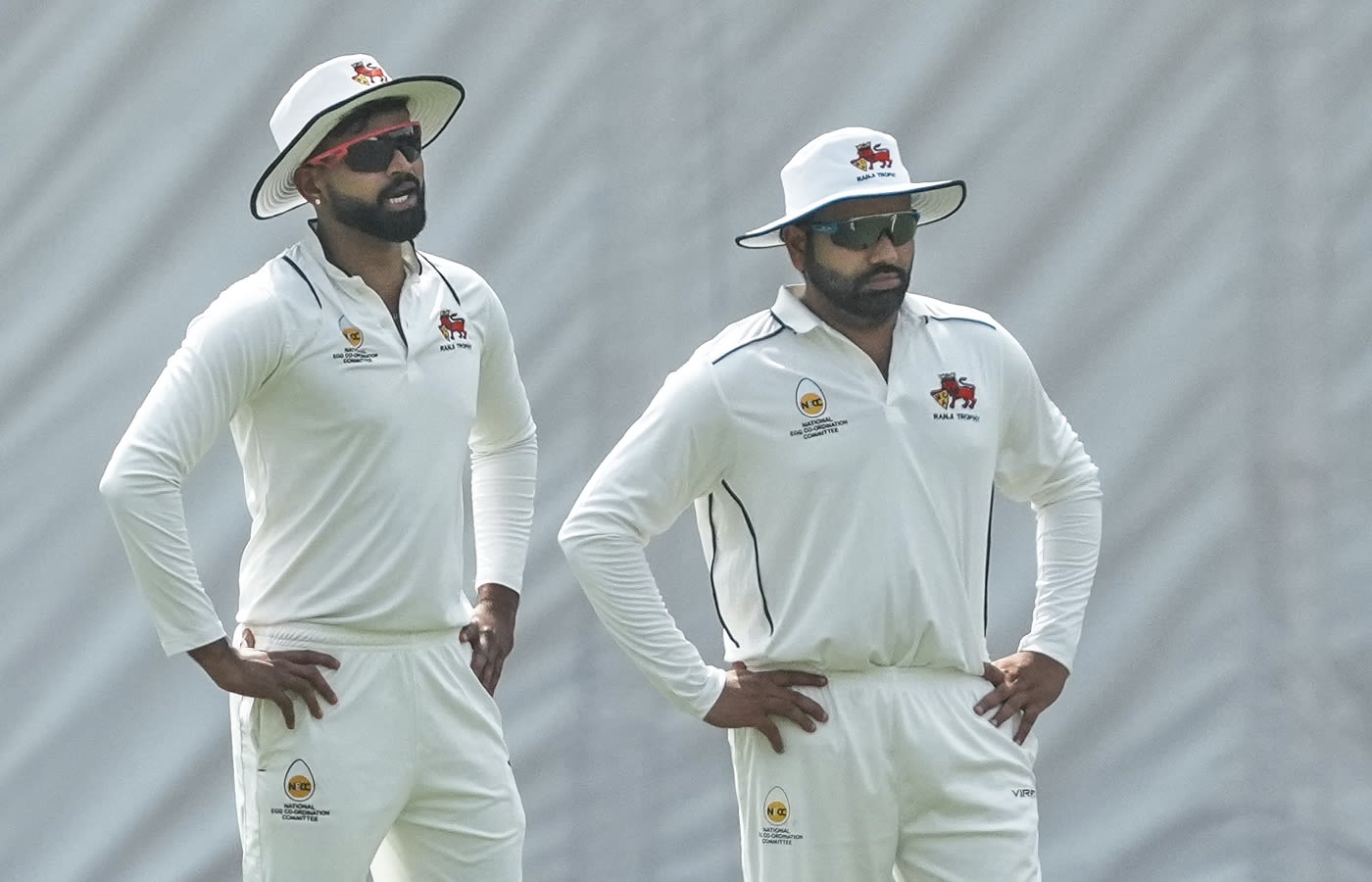Shreyas Iyer and Rohit Sharma look on | ESPNcricinfo.com