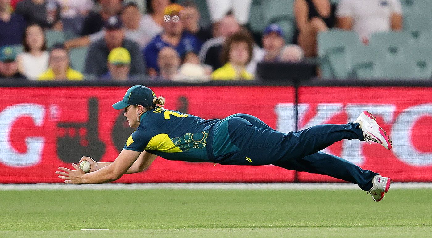 Georgia Voll took a superb catch to remove Sophie Ecclestone | ESPNcricinfo.com