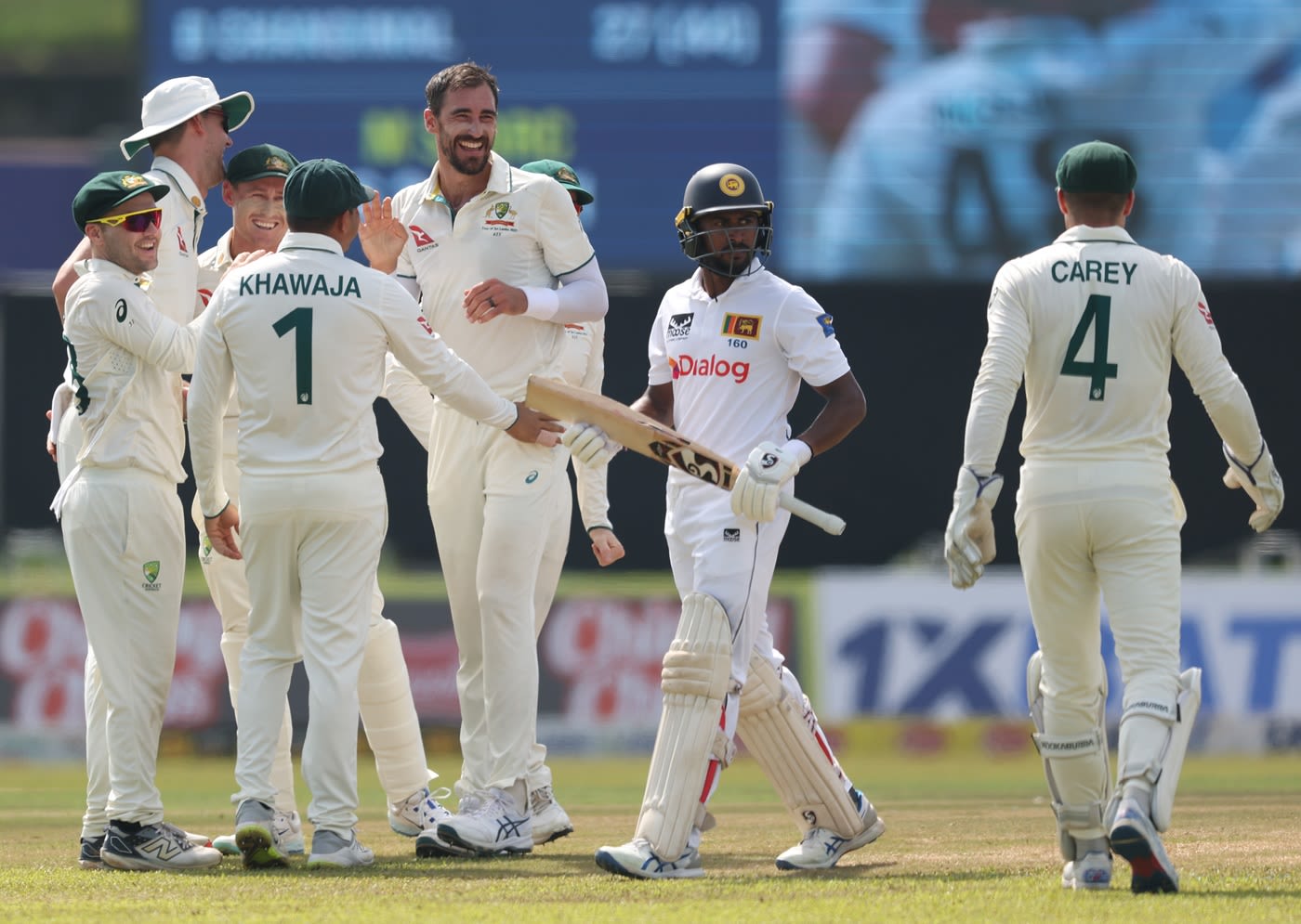 Mitchell Starc had Kamindu Mendis strangled down leg side ...