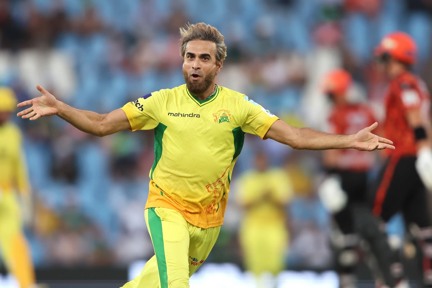 Imran Tahir celebrates the wicket of Tristan Stubbs | ESPNcricinfo.com
