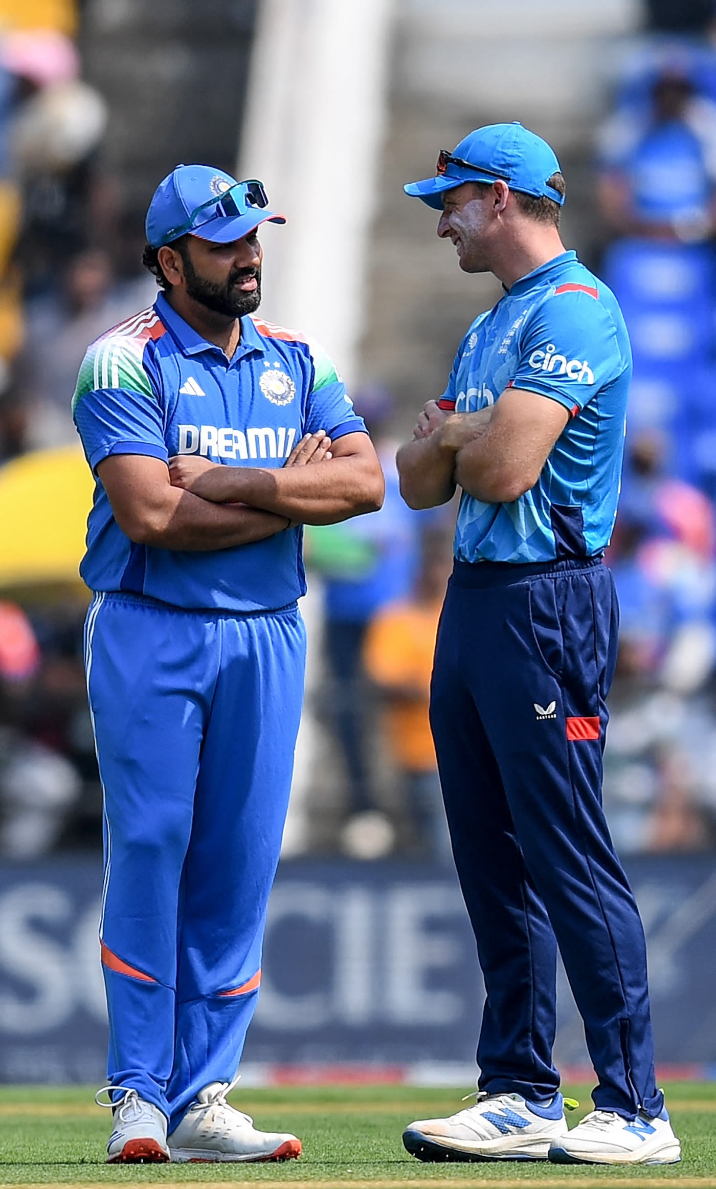 Rohit Sharma and Jos Buttler have a chat before the game | ESPNcricinfo.com