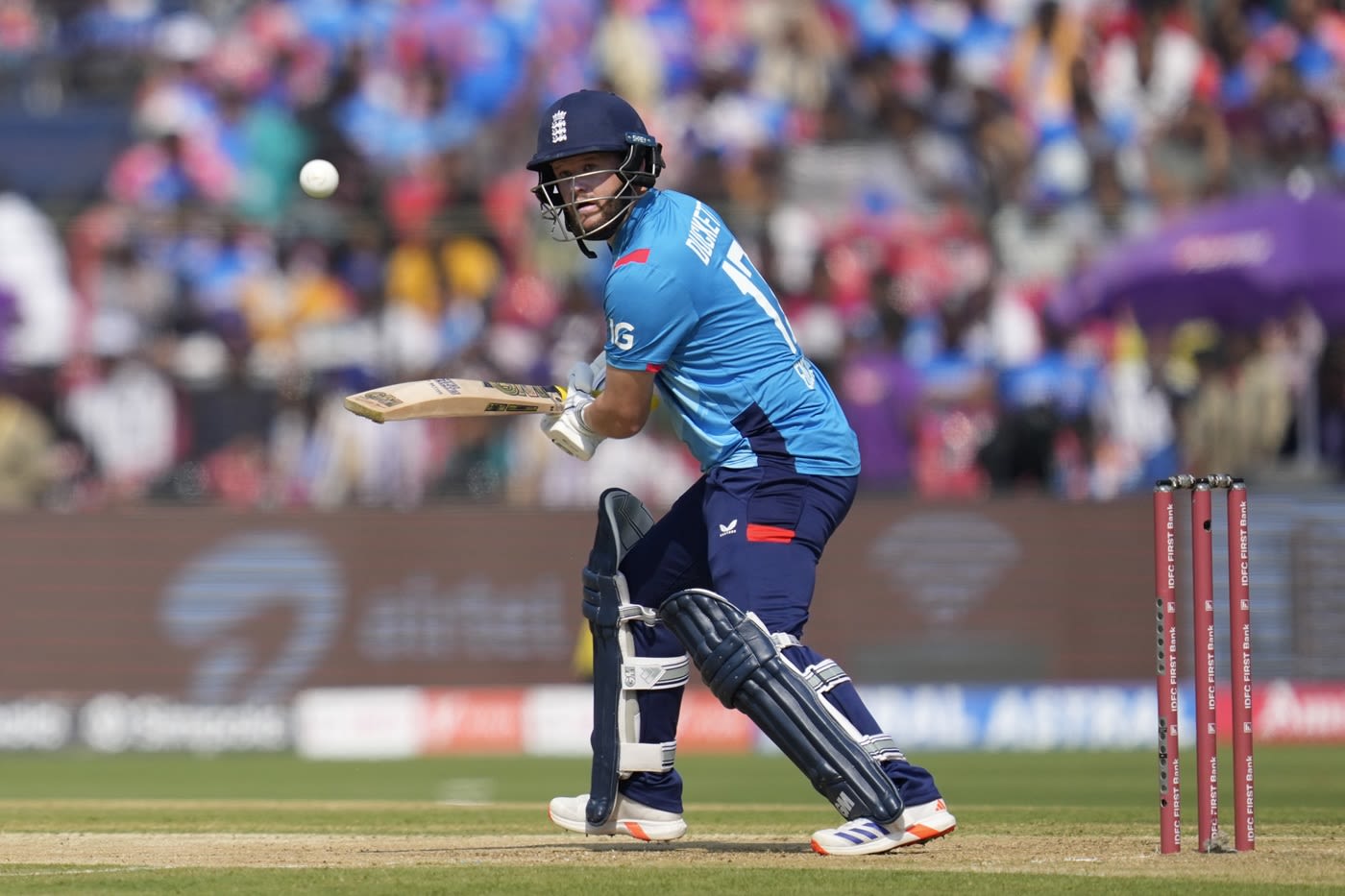 Ben Duckett dabs the ball away | ESPNcricinfo.com