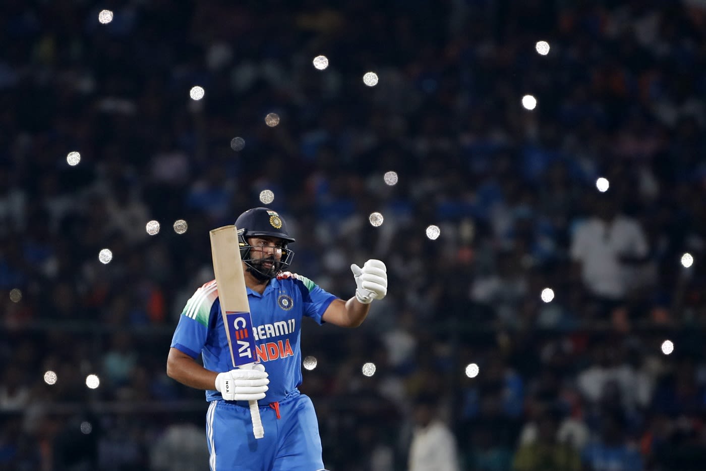 Rohit Sharma in lights | ESPNcricinfo.com