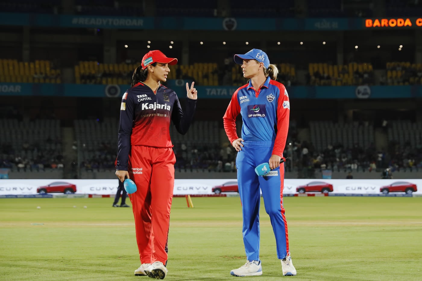 RCB captain Smriti Mandhana won the toss and elected to bowl ...