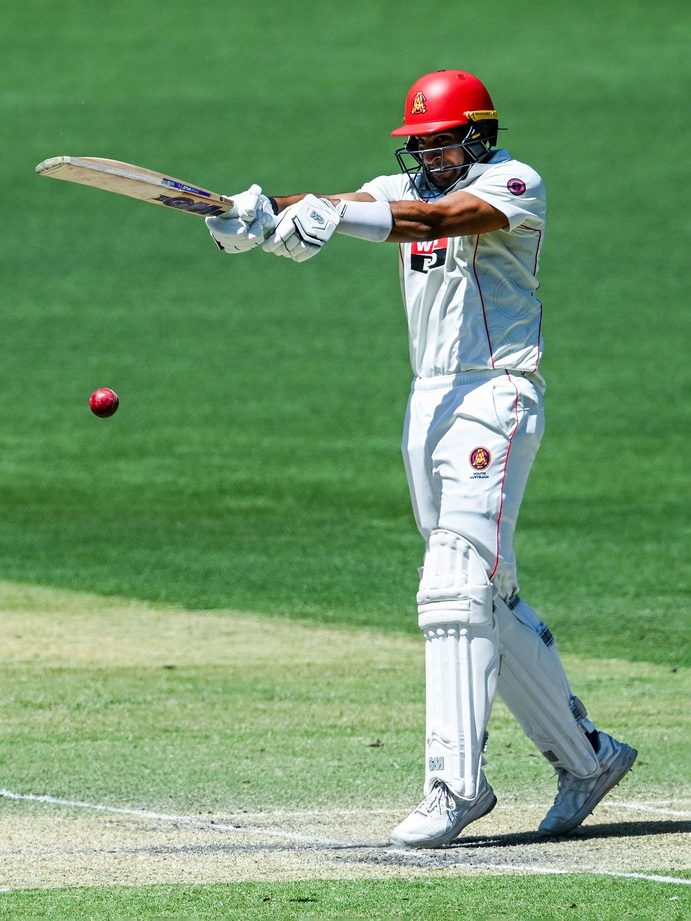 Jason Sangha formed the backbone of South Australia's second innings ...
