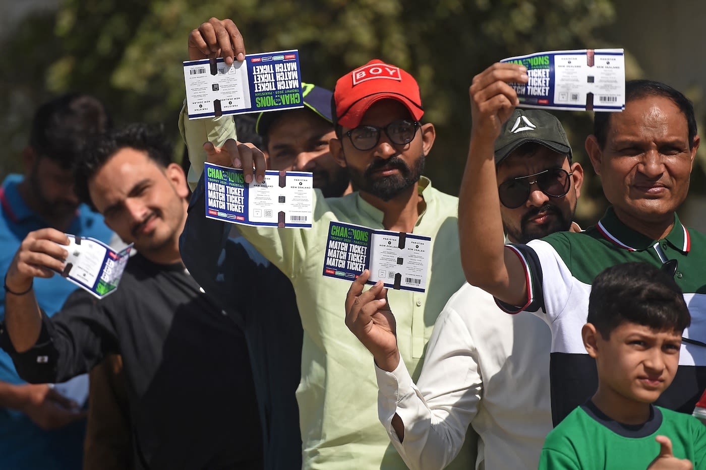 Fans show off their match tickets | ESPNcricinfo.com