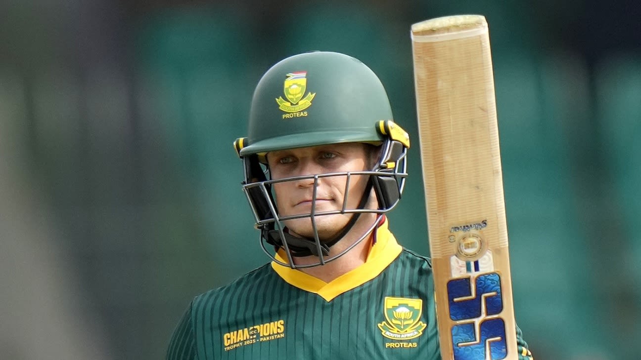 Champions Trophy 2025 - Ryan Rickelton is rocking it in all three ...