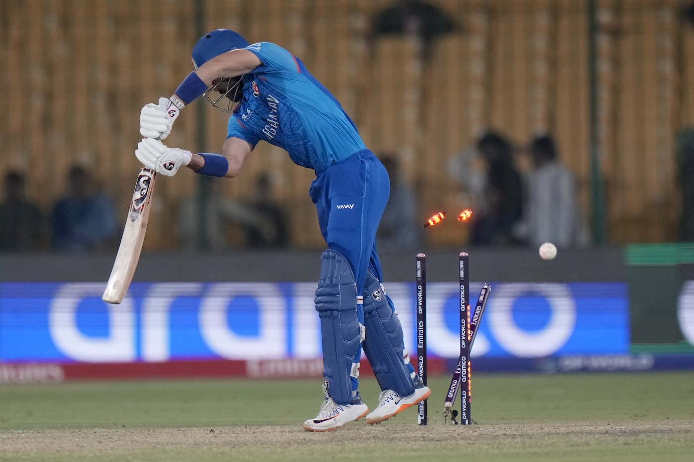 Ibrahim Zadran lost his middle stump to a 148kmh snorter | ESPNcricinfo.com