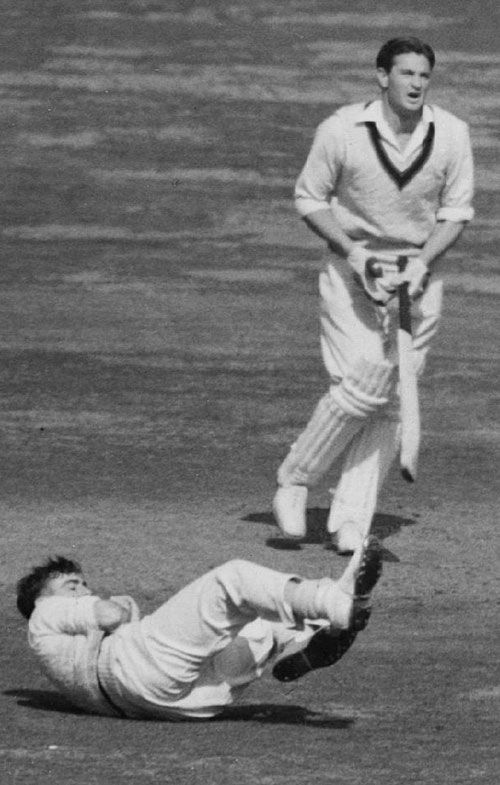 Keith Miller is out for a duck | ESPNcricinfo.com