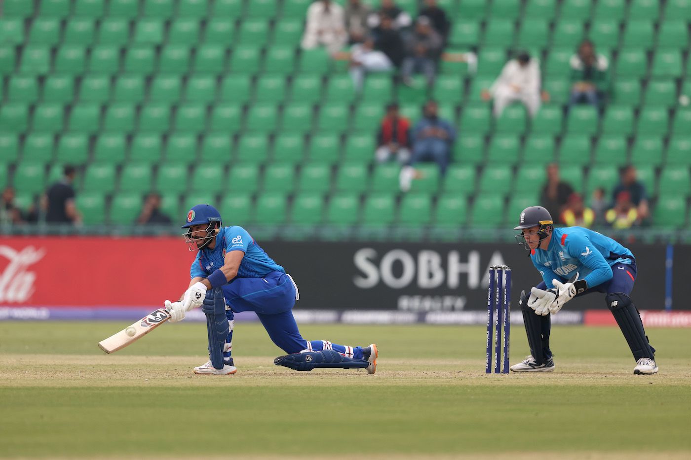 Ibrahim Zadran gets the paddle out | ESPNcricinfo.com