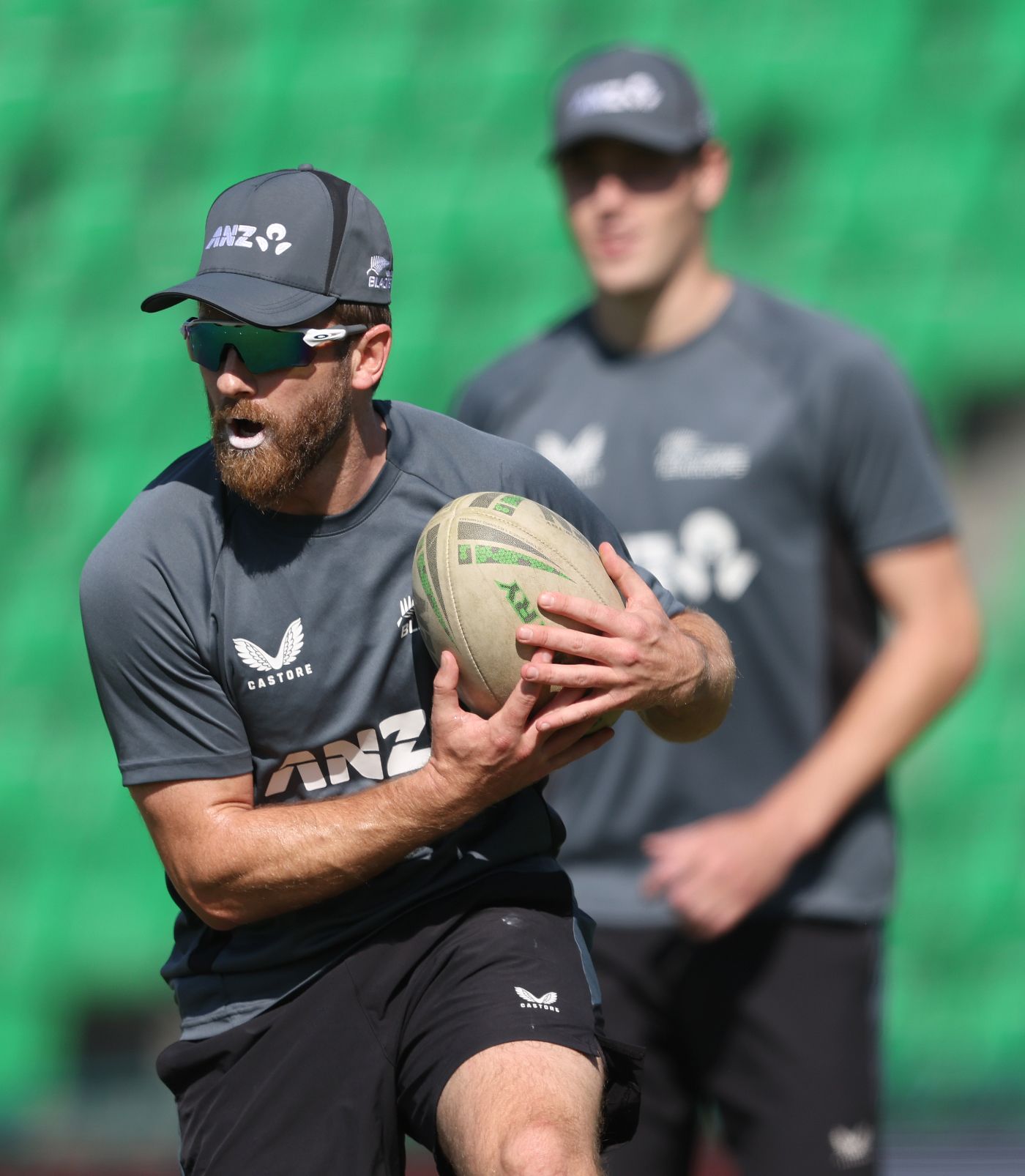 Kane Williamson and Co warm up with some rugby | ESPNcricinfo.com