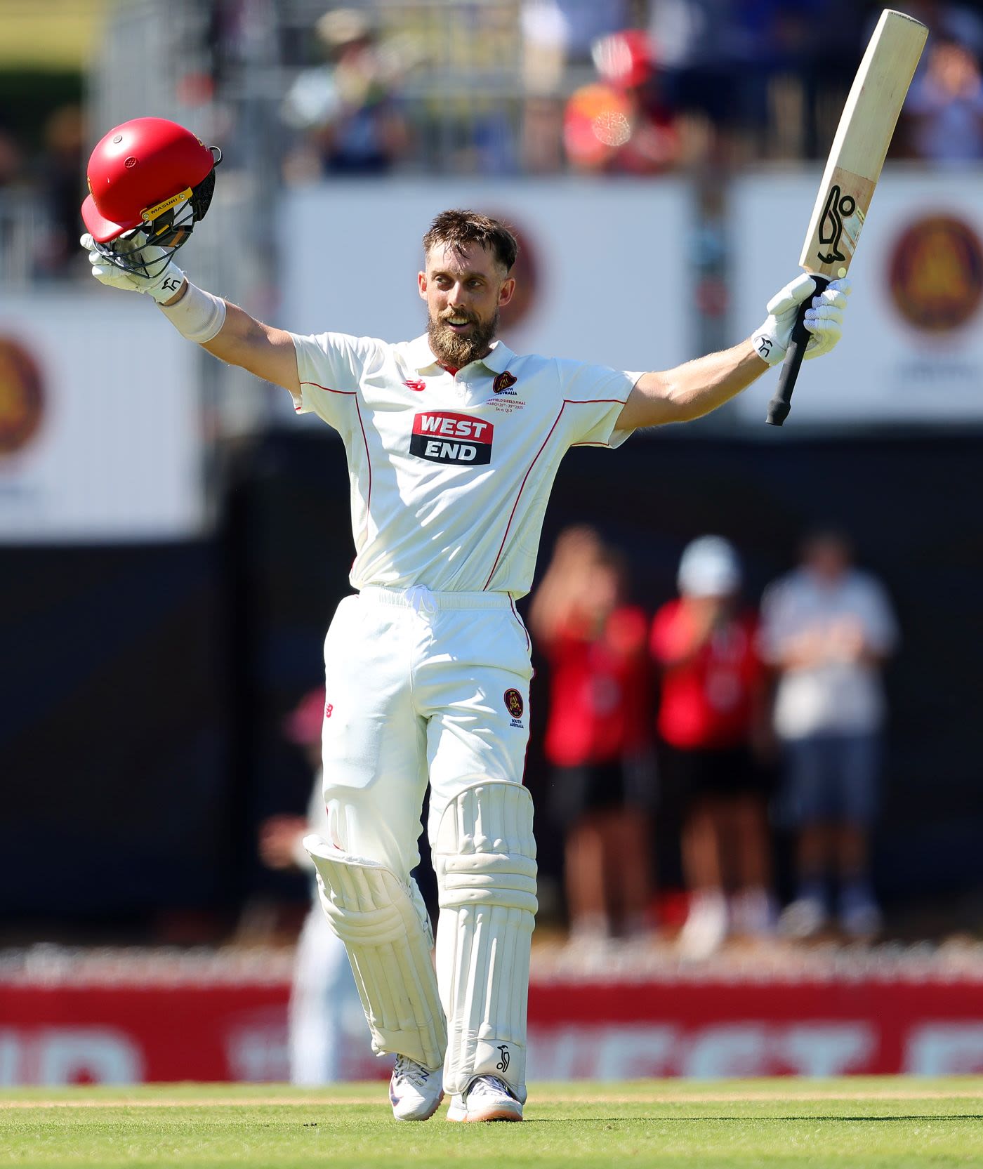 Jake Lehmann celebrates his century | ESPNcricinfo.com