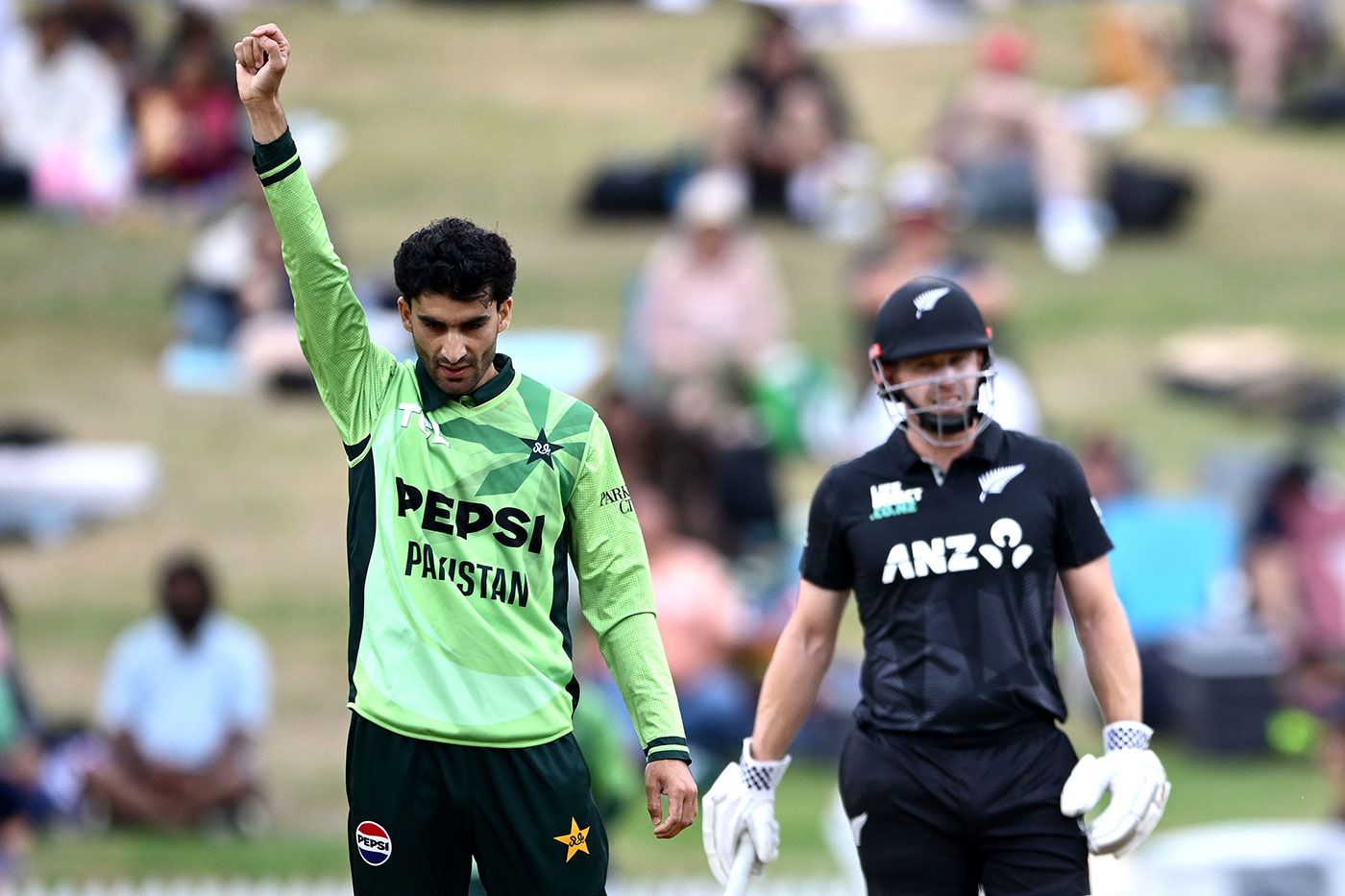 Sufiyan Muqeem claimed the key wicket of Daryl Mitchell | ESPNcricinfo.com