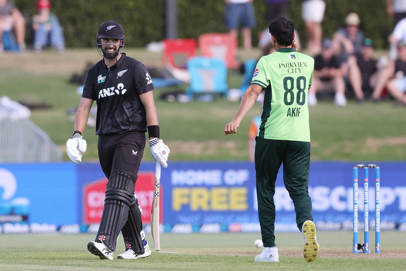 Akif Javed claimed Daryl Mitchell among his four wickets | ESPNcricinfo.com