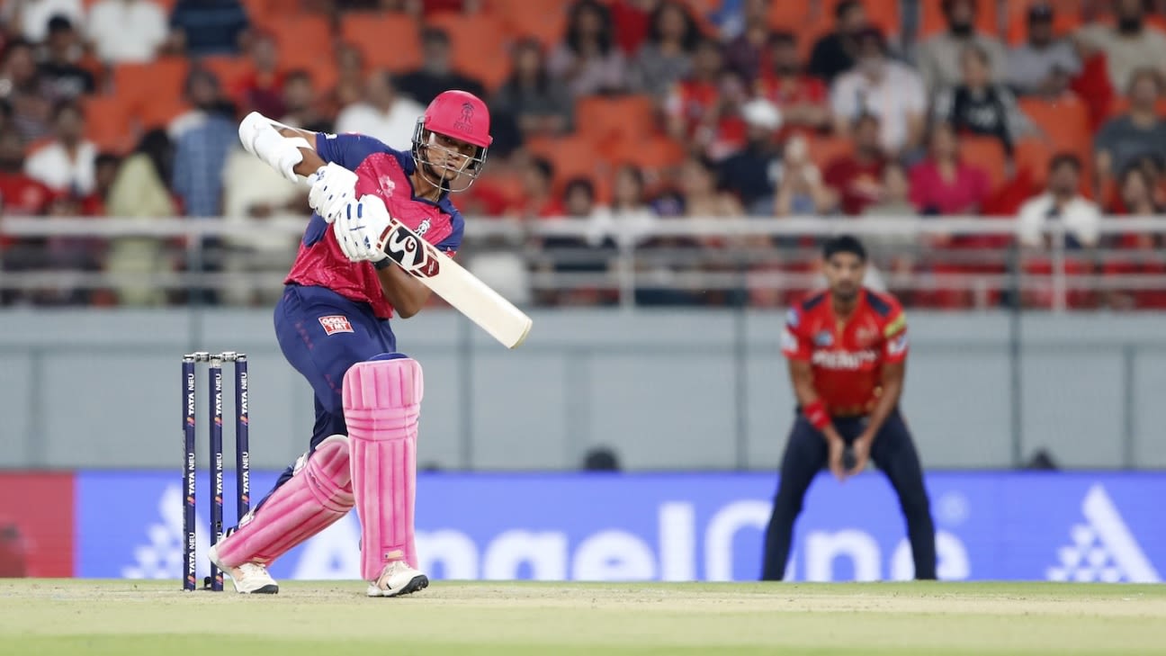 IPL 2025 - PBKS vs RR - Jaiswal, Parag, Hetmyer, Jurel lead RR to 205 ...