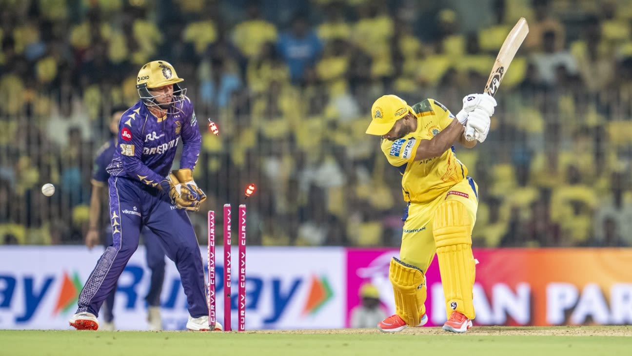 IPL 2025 - CSK vs KKR - MS Dhoni's Chennai Super Kings near a point of ...