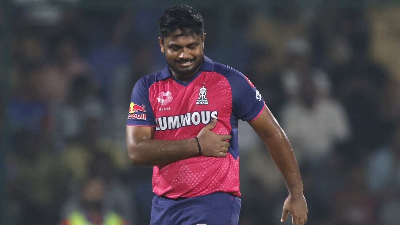 IPL - RR captain Sanju Samson retires hurt against DC | ESPNcricinfo
