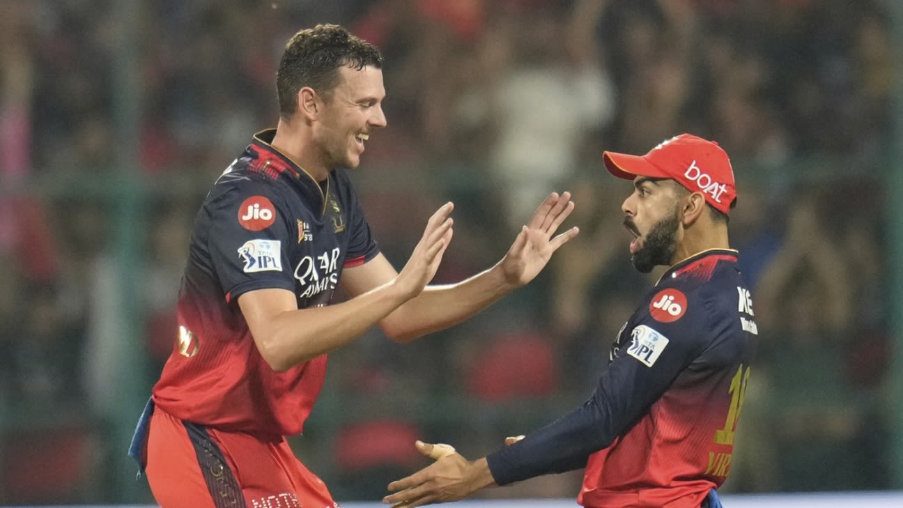 IPL 2025 - Josh Hazlewood threatens Noor Ahmad in Purple Cap race with three-for in RCB vs PBKS ...