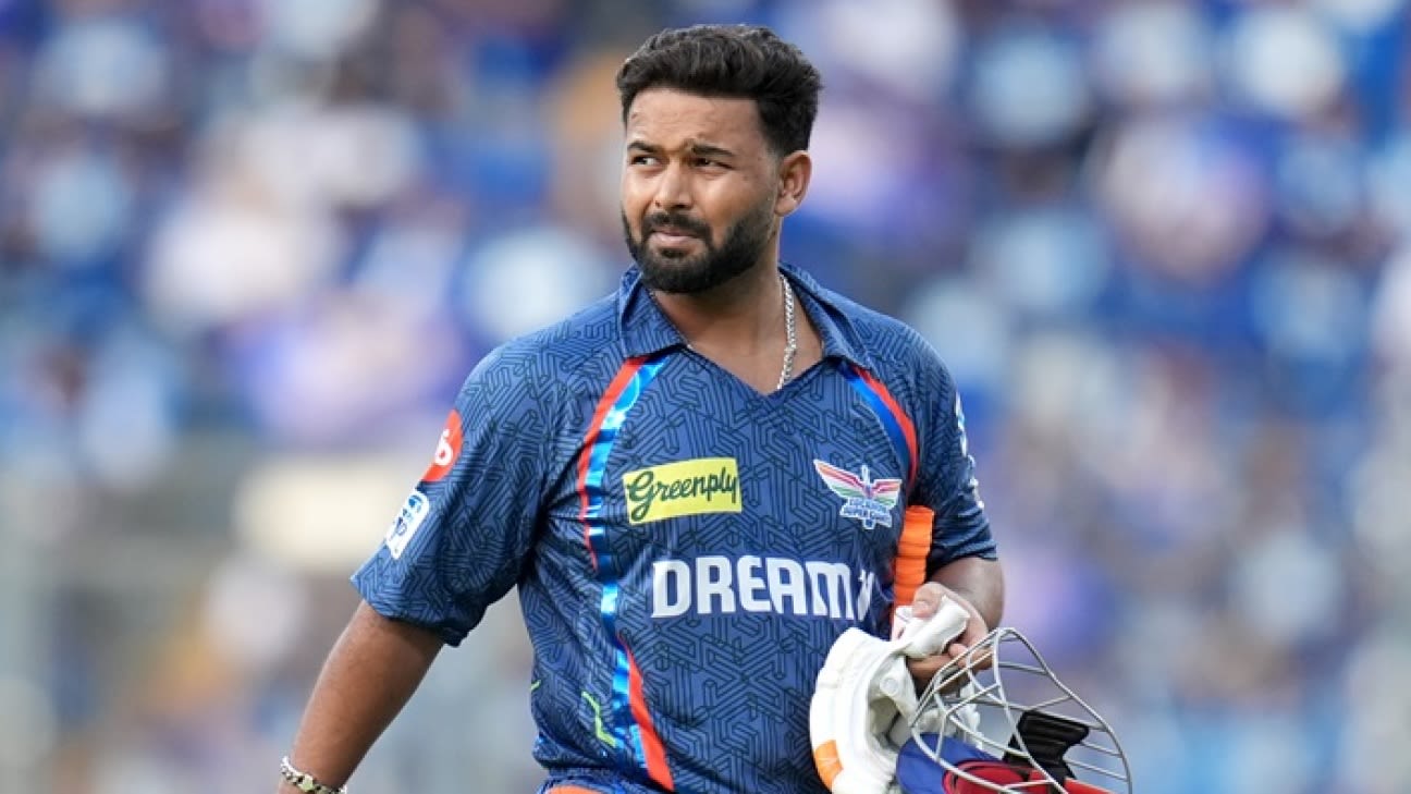 IPL - MI vs LSG - Rishabh Pant fined for slow over-rate offence ...