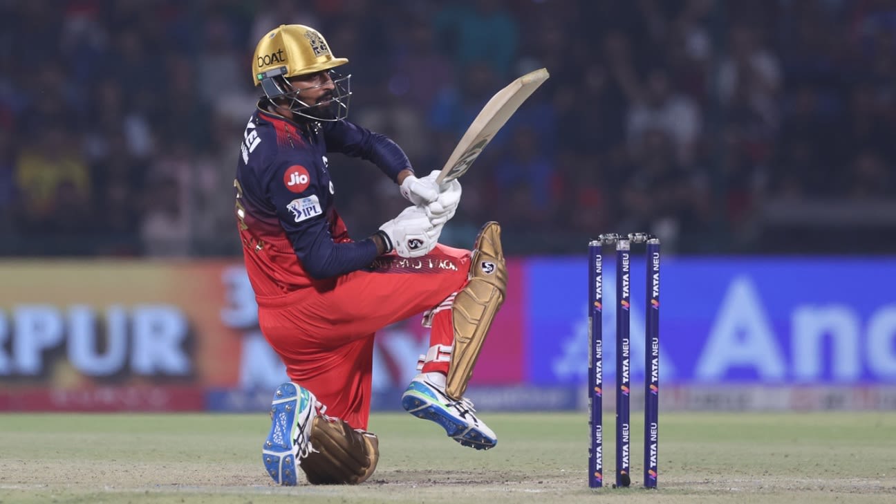 DC vs RCB - IPL 2025 - Krunal Pandya hits new highs in the IPL as RCB dream run continues ...