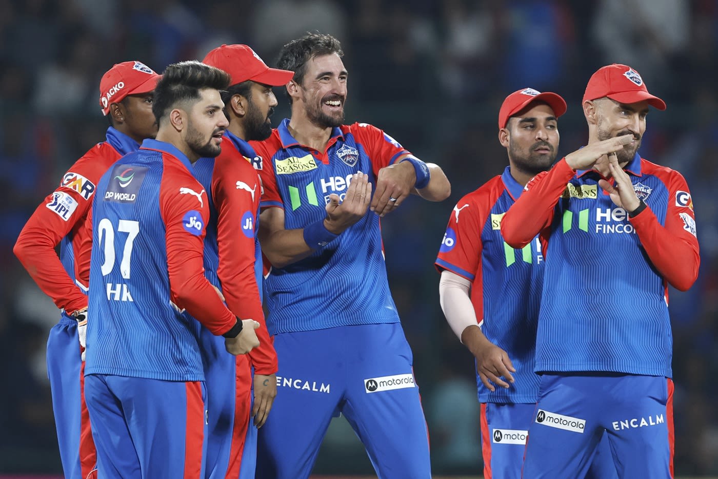 Delhi Capitals picked up three wickets in three balls in Mitchell Starc's final over ...