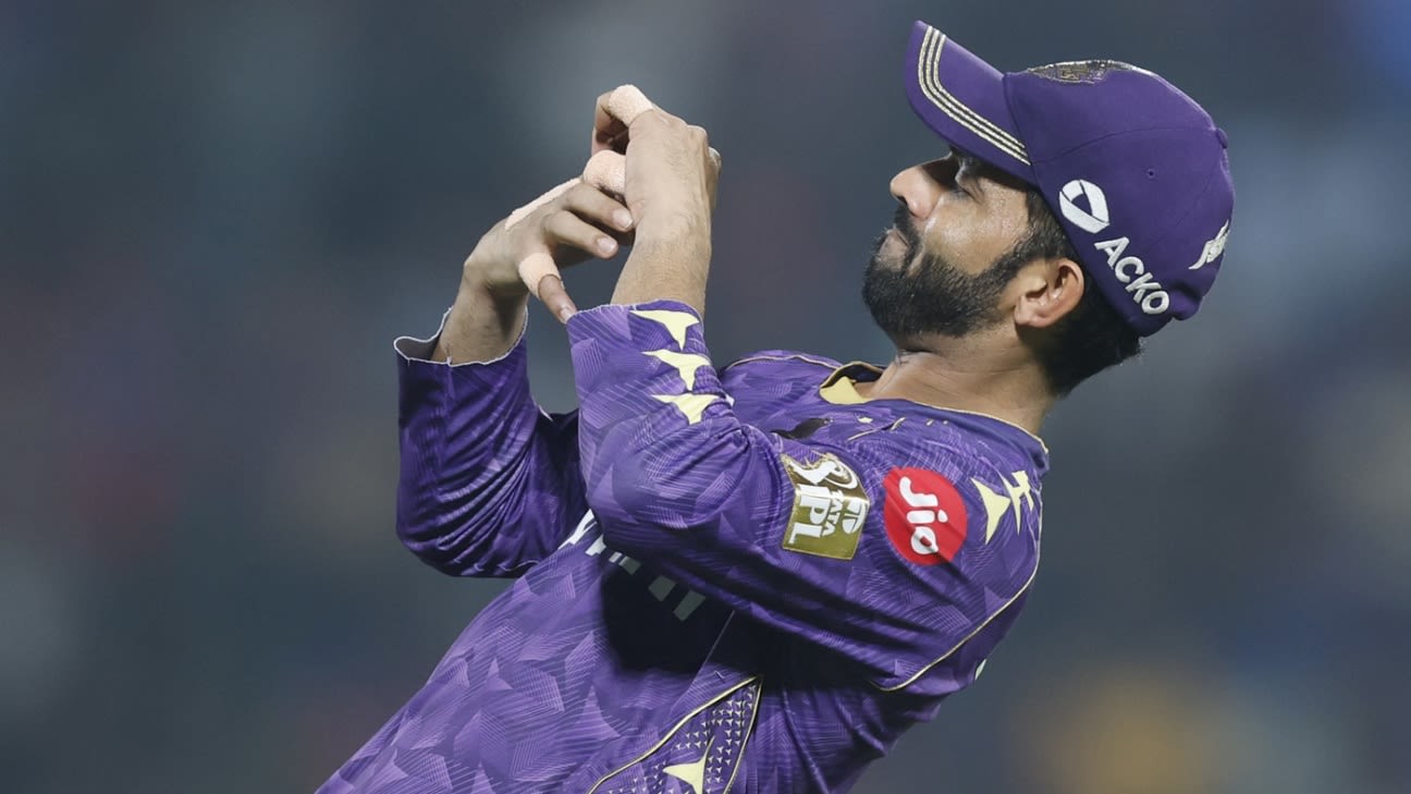 IPL 2025 - DC vs KKR - Ajinkya Rahane suffers hand injury in victory ...