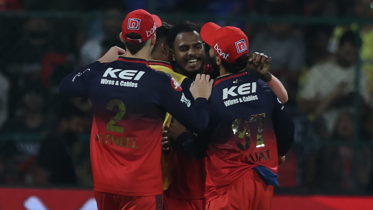 Stats Live - RCB vs CSK, 52nd Match 2025 Stats dashboard, Cricket Wagon Wheel, Pitch Map ...