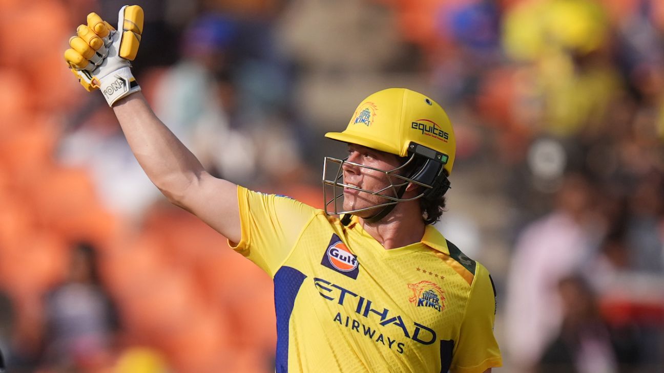 IPL 2025 - GT vs CSK - Devon Conway, Dewald Brevis fifties propel CSK to 230 | ESPNcricinfo