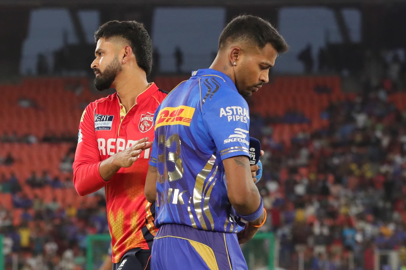 Shreyas Iyer and Hardik Pandya at the toss | ESPNcricinfo.com