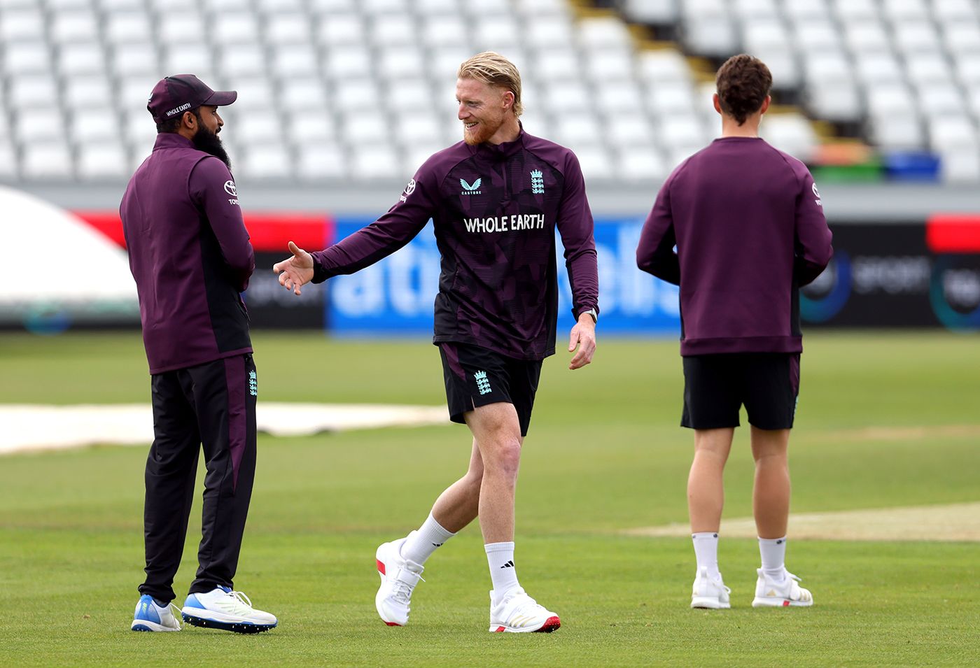 Ben Stokes joined up with the white-ball squad for training in Durham ...