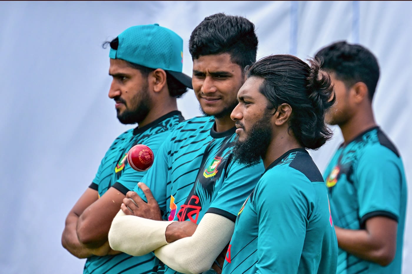 Khaled Ahmed, Nahid Rana and Jaker Ali during practice | ESPNcricinfo.com