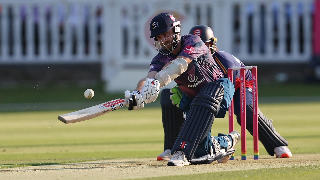 Ball by Ball Commentary & Live Score - MID vs ESS, South Group