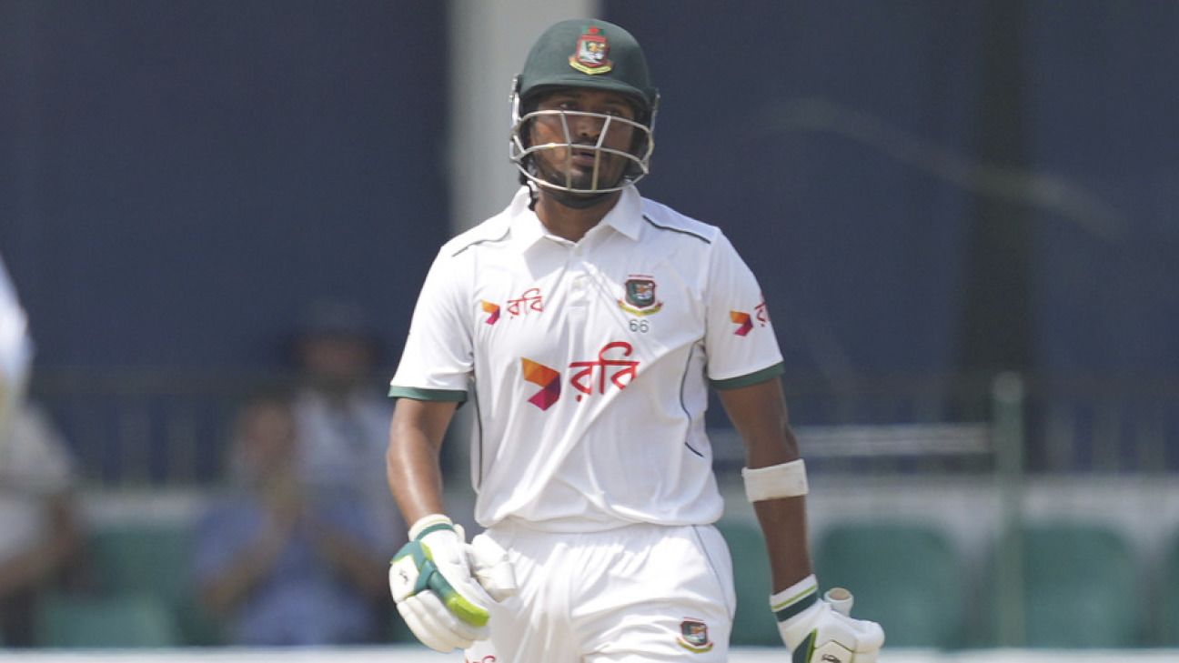 SL vs Ban, Najmul Hossain Shanto - Not batting well in first inning ...