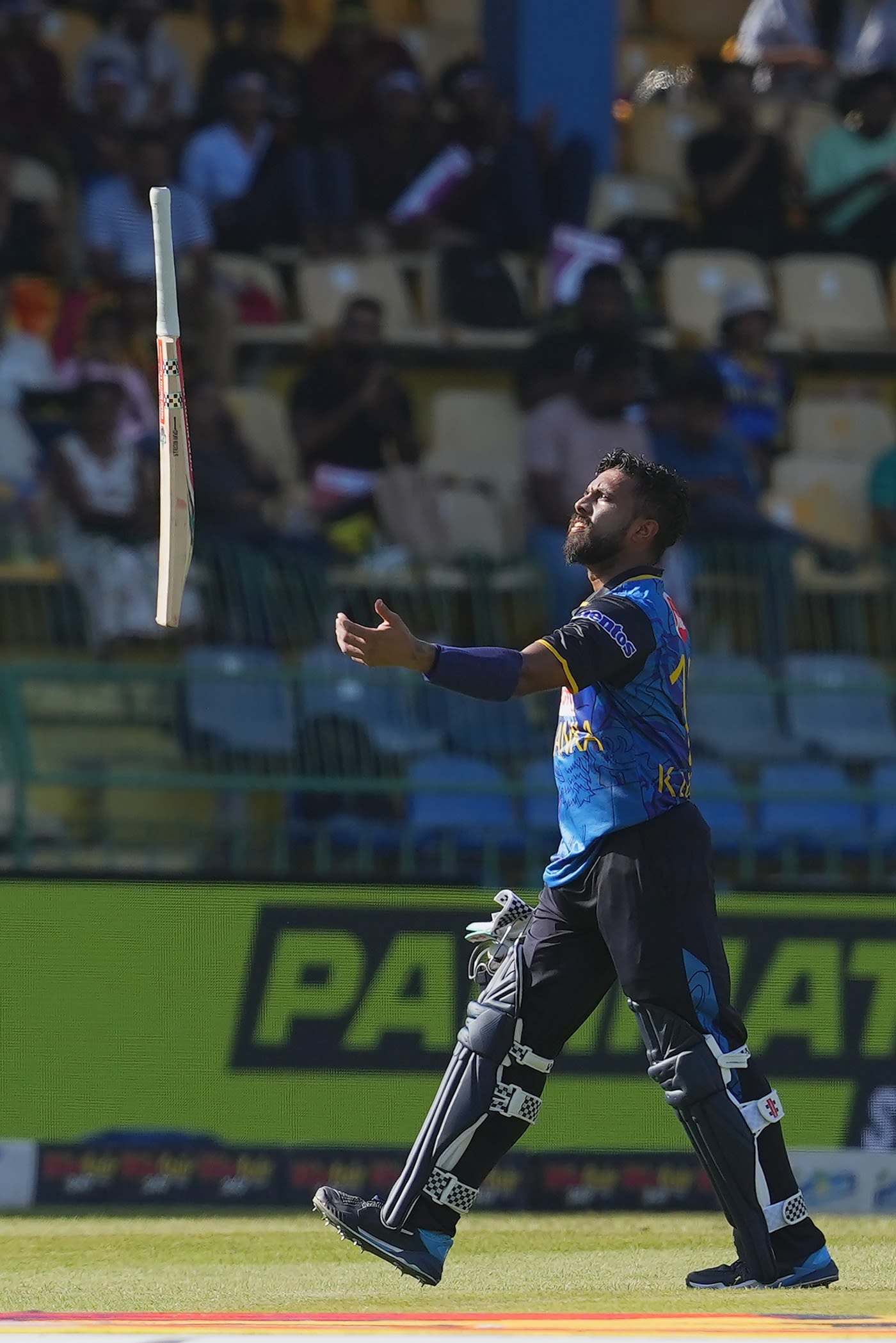 Kusal Mendis tossed his bat in frustration after getting out ...