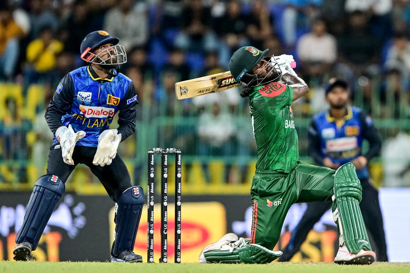 Jaker Ali slog sweeps the ball | ESPNcricinfo.com