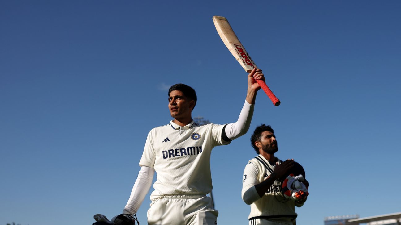 Eng vs Ind - Stats - Shubman Gill and Ravindra Jadeja headline India's ...