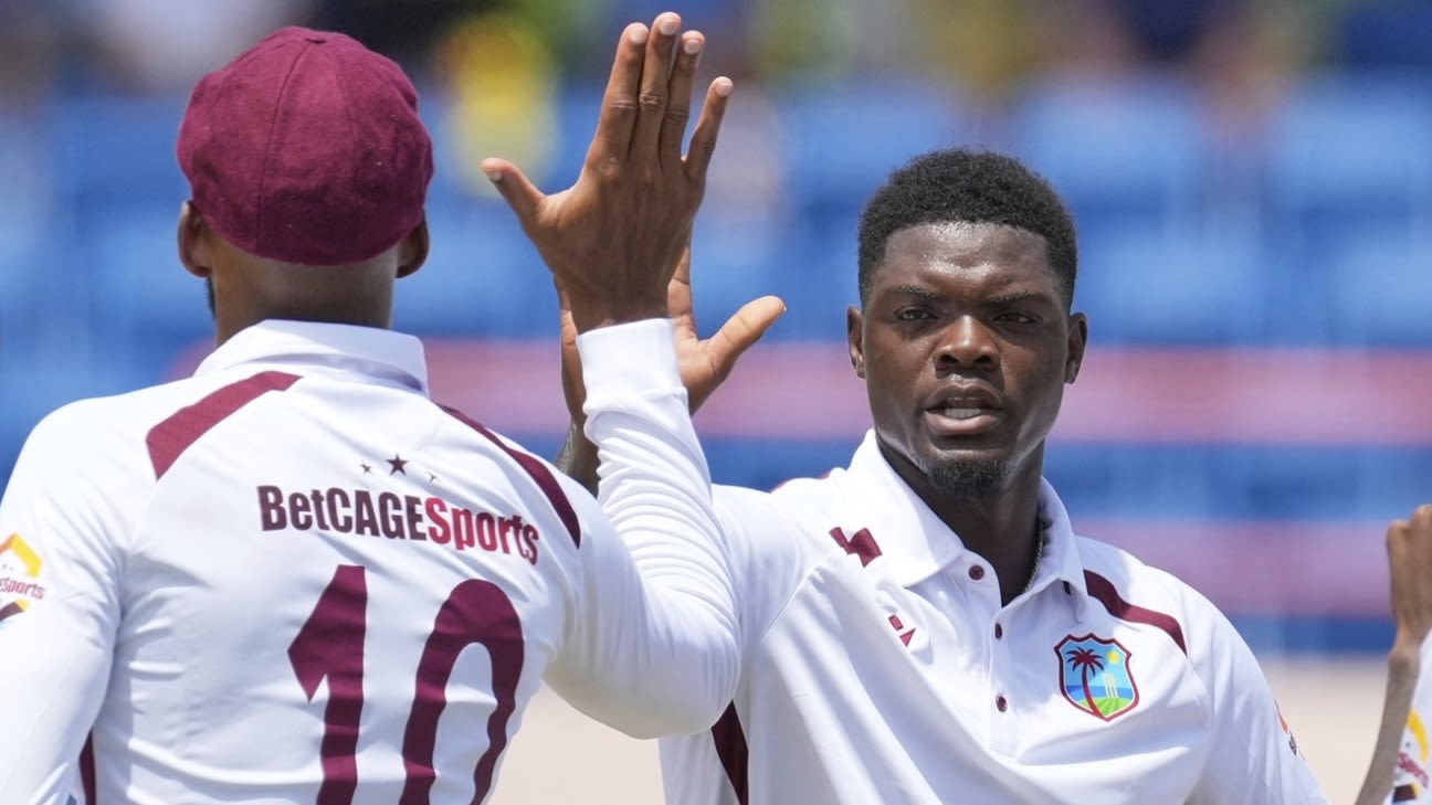 ind vs wi, test series से alzarri joseph बाहर | ESPNcricinfo