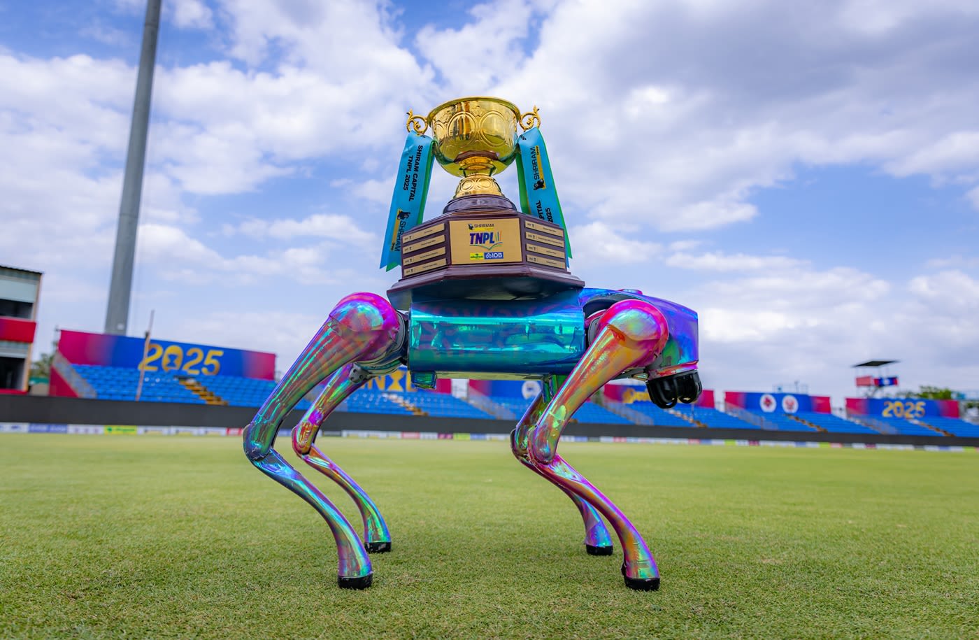 The TNPL trophy on display in Dindigul | ESPNcricinfo.com