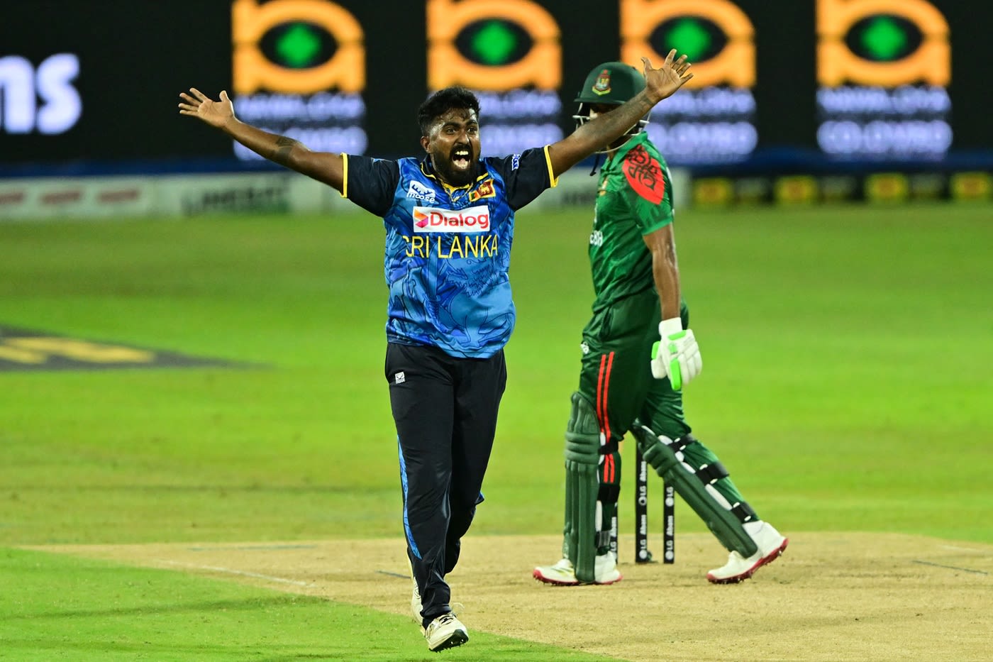 Asitha Fernando returned 3 for 33 in his seven overs | ESPNcricinfo.com
