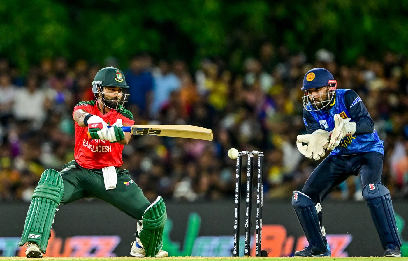 Shamim Hossain chops one away | ESPNcricinfo.com