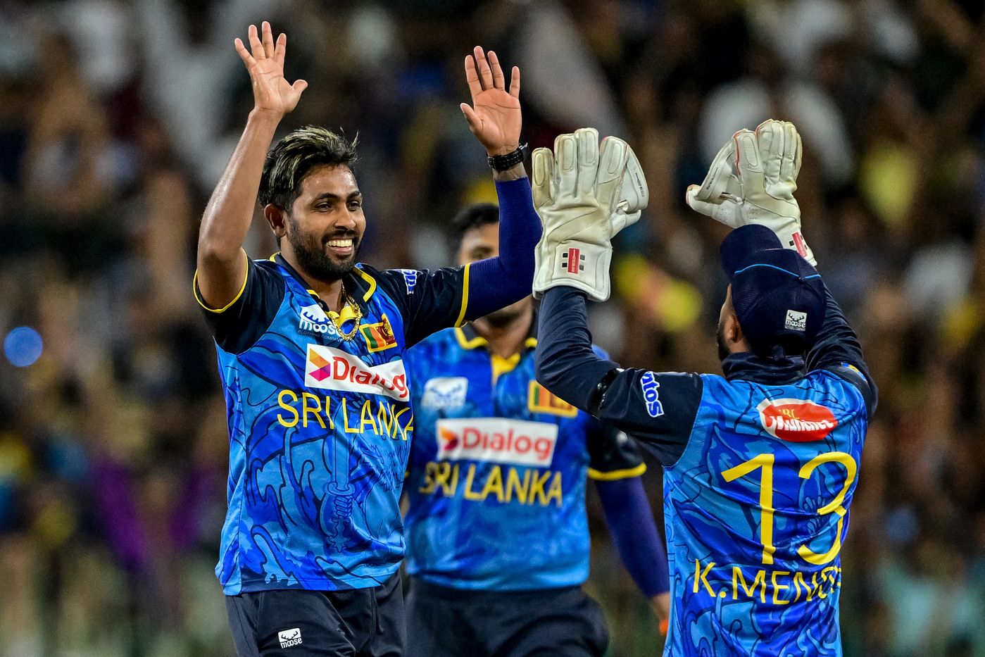 Nuwan Thushara celebrates a wicket | ESPNcricinfo.com