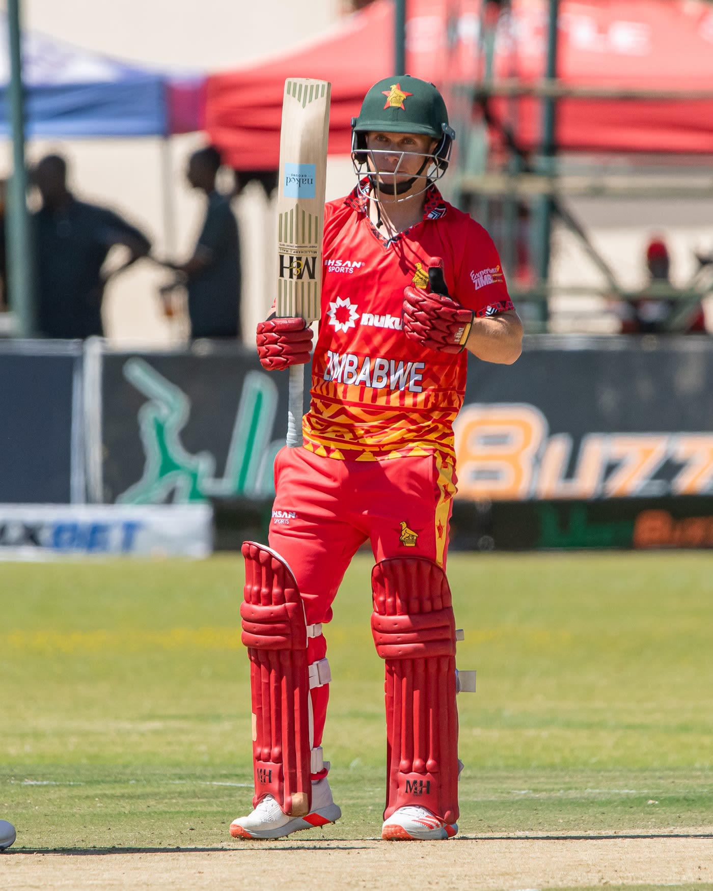 Ben Curran raises his bat | ESPNcricinfo.com