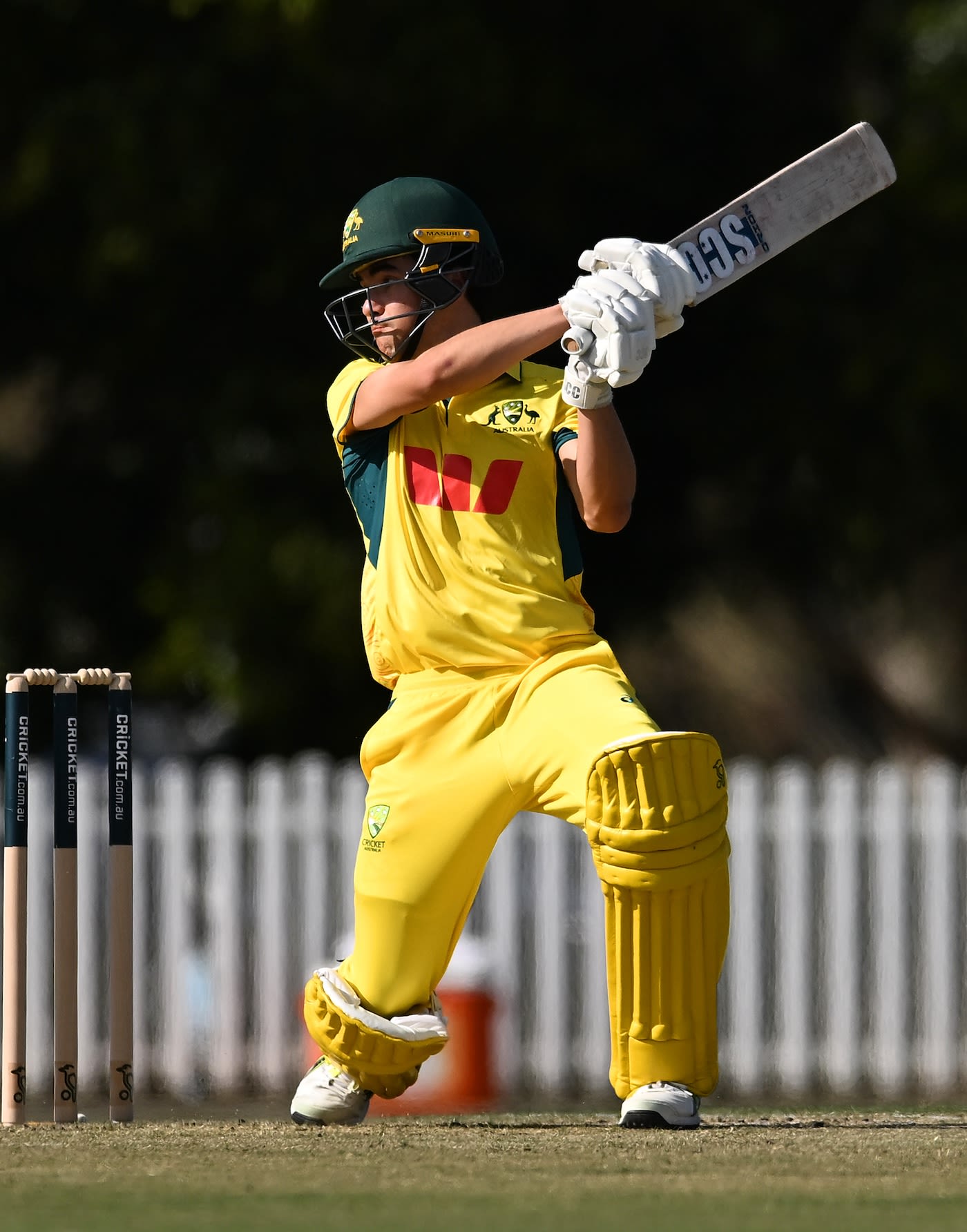 Tom Hogan plays a square cut | ESPNcricinfo.com