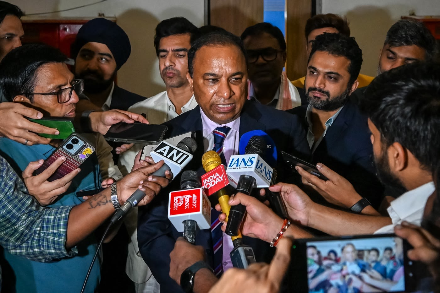 Devajit Saikiya addresses the media in Mumbai | ESPNcricinfo.com