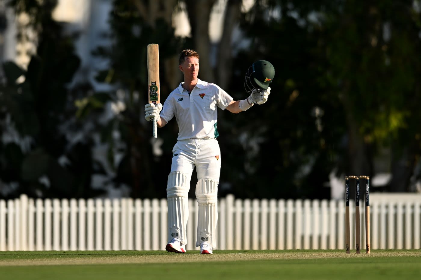 Jordan Silk celebrates his century | ESPNcricinfo.com