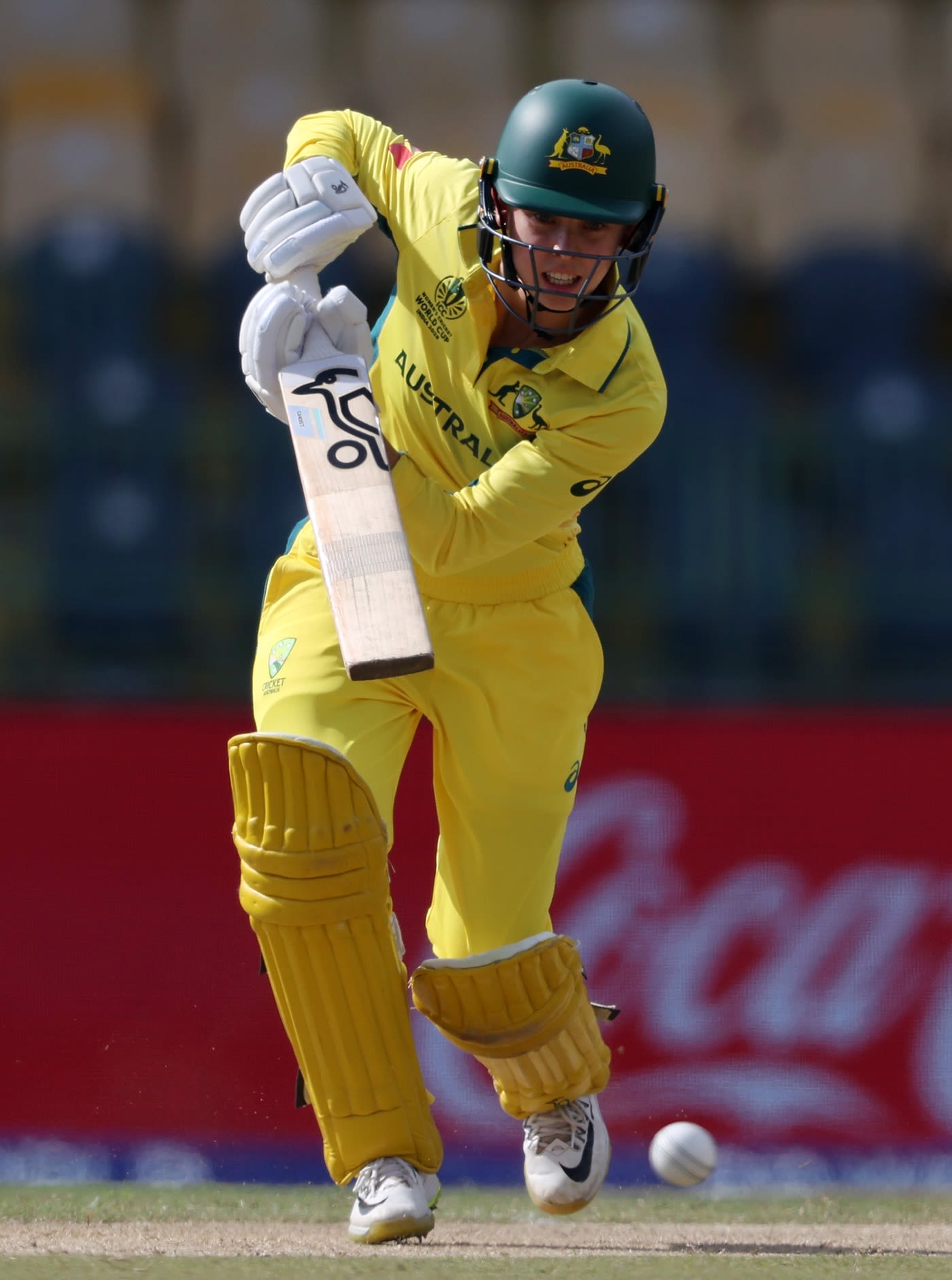 Phoebe Litchfield pushes the ball down the ground | ESPNcricinfo.com