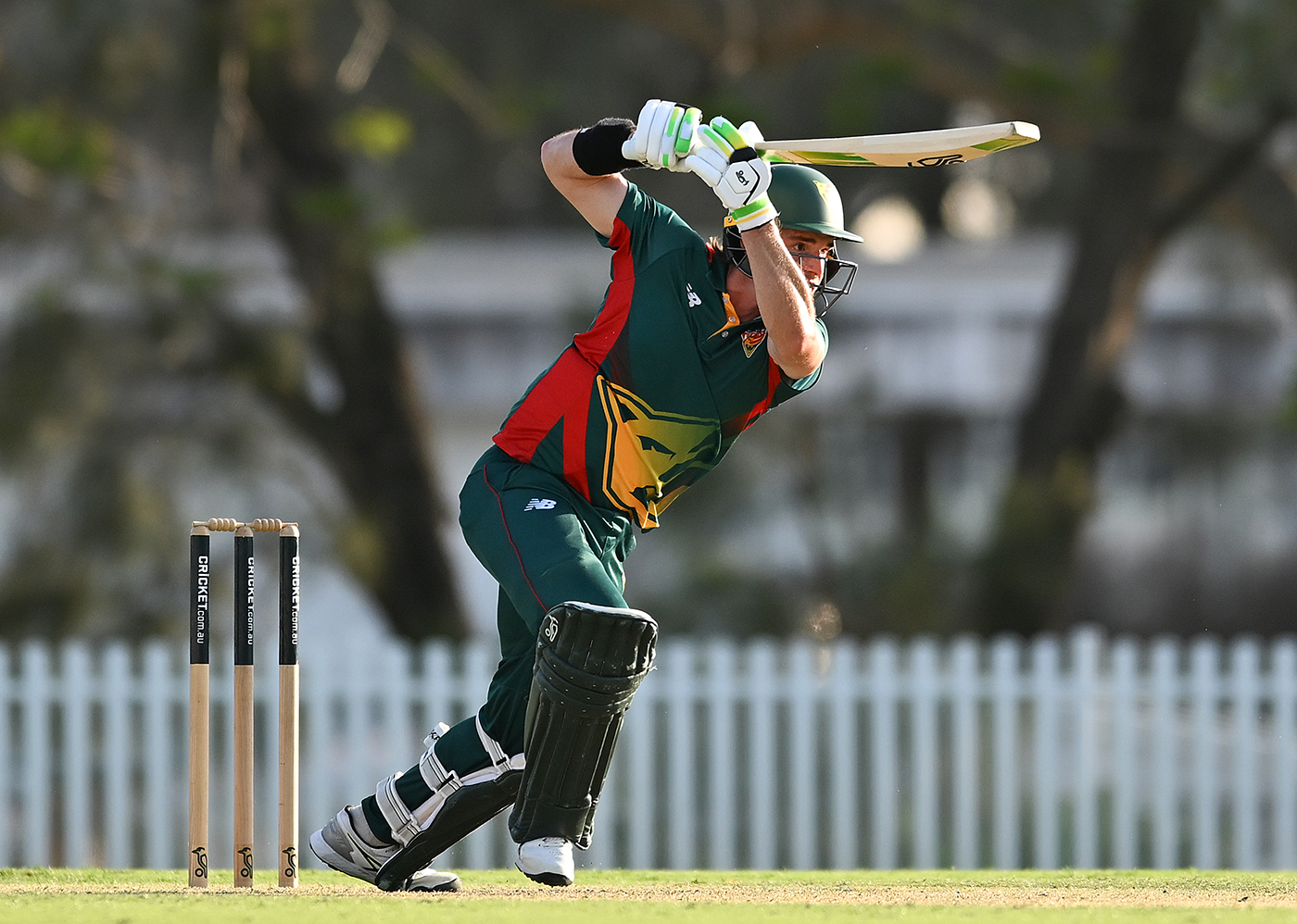 Tim Ward drives during his maiden one-day century | ESPNcricinfo.com
