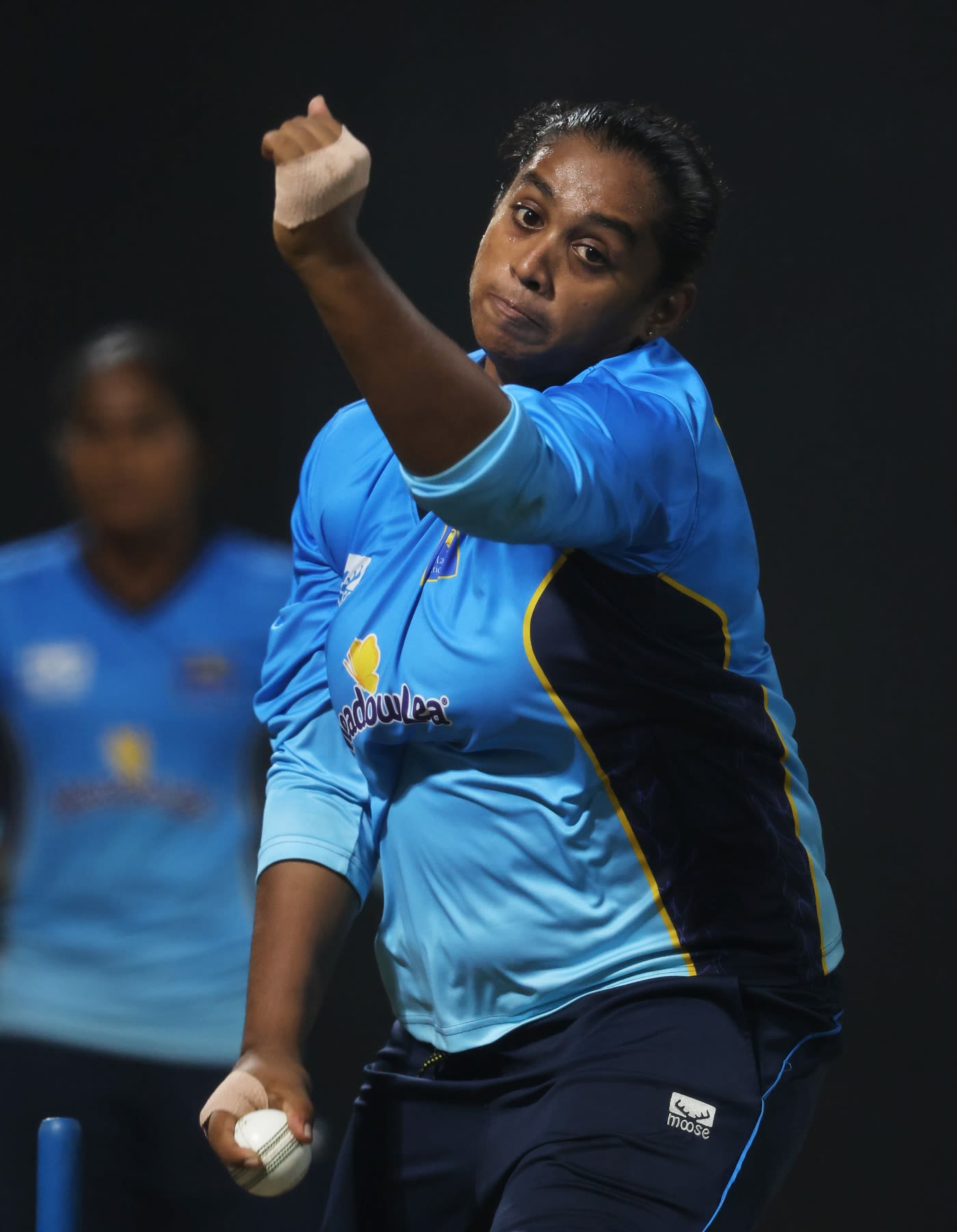 Dewmi Vihanga bowls during training | ESPNcricinfo.com