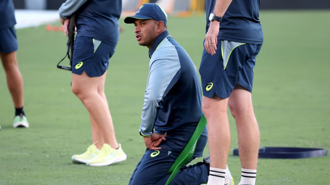 Ashes 2025 - Usman Khawaja ruled out of Brisbane Test with back spasms ...